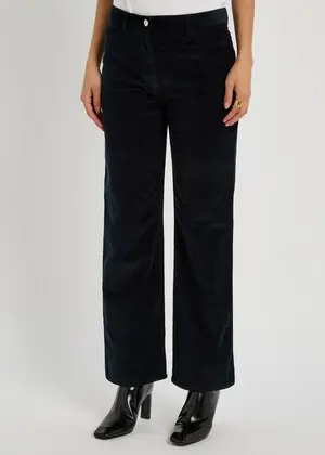 TOTEME Straight-leg Corduroy Trousers - Navy
