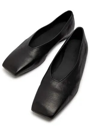 Rick Owens Leather Ballet Flats