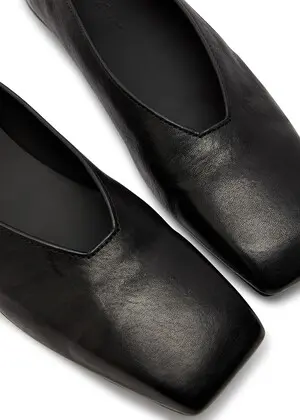 Rick Owens Leather Ballet Flats