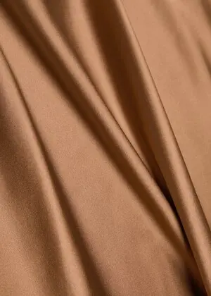 JOSEPH Isaak Silk Midi Slip Skirt - Rust
