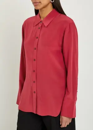JOSEPH Silk Button-down Blouse