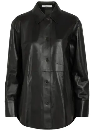 JOSEPH Penna Leather Jacket - Black