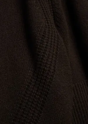 JOSEPH Lotus Roll-neck Cashmere Jumper - Brown