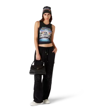 Casablanca La Prémonition Crystal Embellished Sweatpants