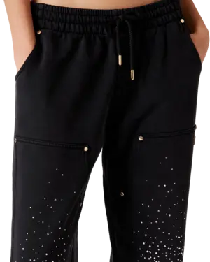Casablanca La Prémonition Crystal Embellished Sweatpants
