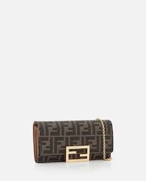 Fendi Jacquard Continental Handbag