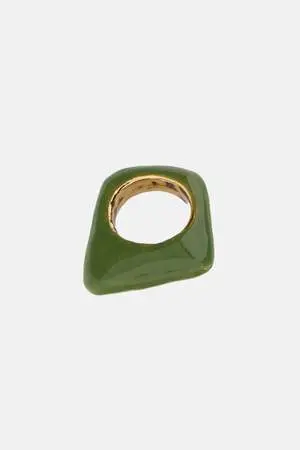 Marni Trapezoid Ring - Green