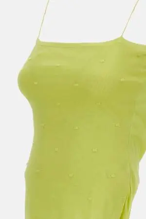 Jacquemus Plumed Knit Top - Verde