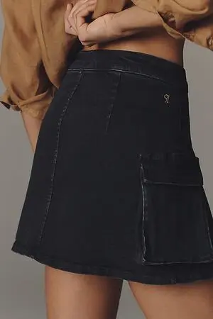 PILCRO Denim Utility Skort