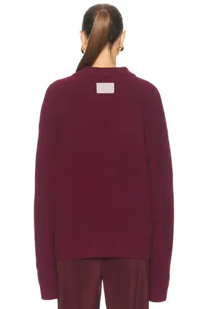 AYA MUSE Relaxed Knit Button-up Sweater