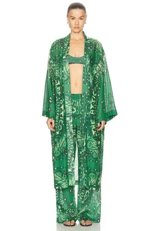 Attico Kimono In Green