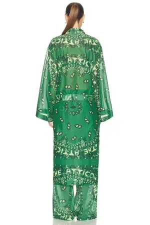 Attico Kimono In Green