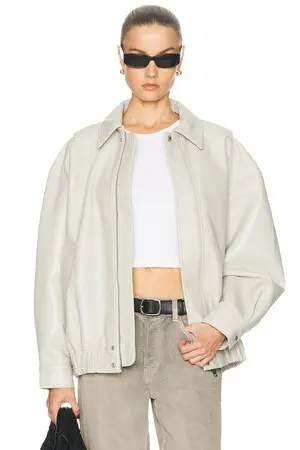 AGOLDE Aston Bomber Jacket - Buff