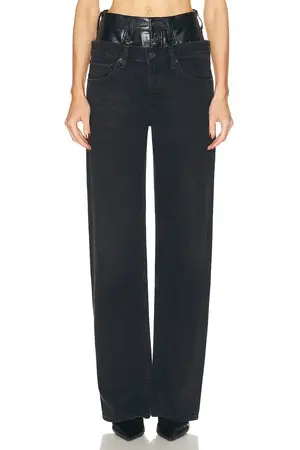 AGOLDE Elson High Rise Loose Jeans - Detox & Raven
