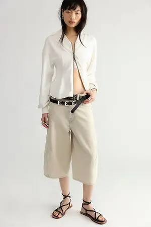 Free People Ziggy Zip-up - Clean Ivory