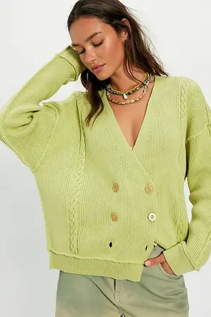 Free People We The Free Judd Cardigan - Perfect Pear