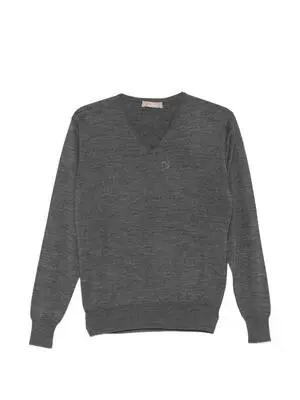 CRUCIANI V-neck Long Sleeve Sweater