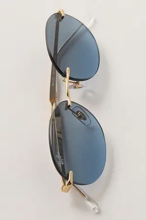 Ray-ban Essentials Rimless Sunglasses - Gold/navy