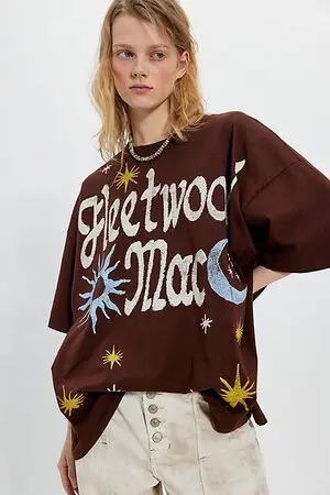 Daydreamer Fleetwood Mac Doodles Oversized Tee
