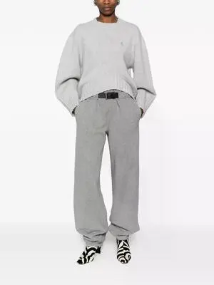 Attico Asymmetric-hem Sweater - Grey