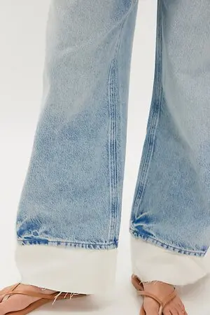 MOTHER The Nacho Double Dip Nerdy Fray Jeans