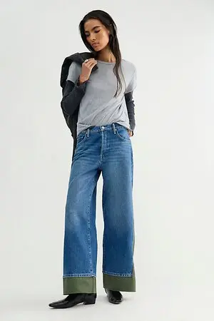 MOTHER The Nacho Double Dip Nerdy Fray Jeans