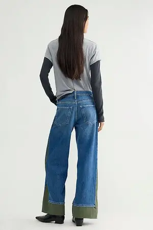 MOTHER The Nacho Double Dip Nerdy Fray Jeans