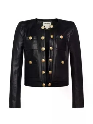 L'Agence Buttoned Patch-pocket Jacket