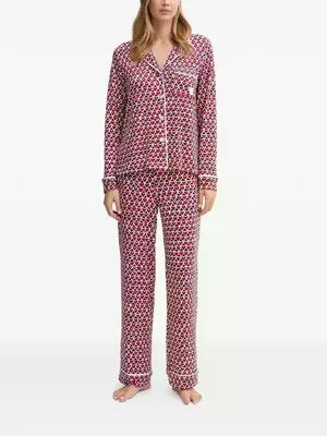 Dkny Heart-print Pyjama Set - Red