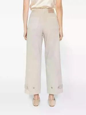 PANICALE Buttoned Wide Leg Jeans
