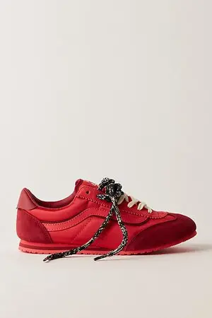 VANS Super Lowpro Satin Sneakers - Satin Crimson