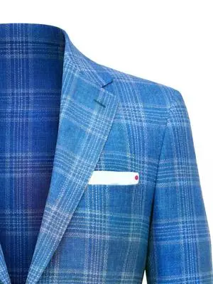 Kiton Plaid Single-breasted Blazer