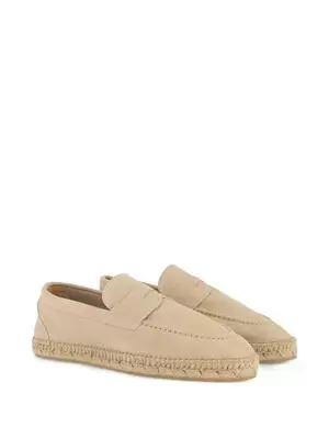 LARDINI Suede Espadrilles - Neutrals