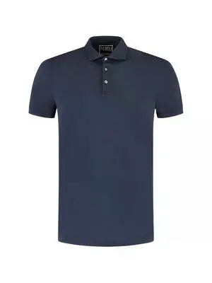 Fedeli Buttoned Polo Shirt - Blue