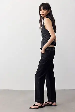 Free People We The Free Up All Hours Slim Jeans - Black