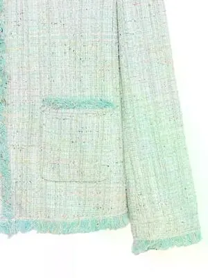 GENNY Fringed Pocket Jacket - Neutrals
