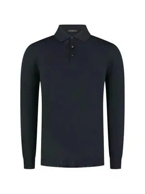 ZANONE Buttoned Polo Shirt - Blue