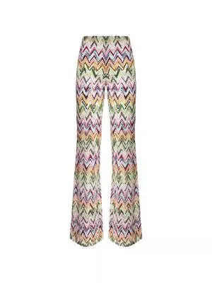Missoni Chevron Flared-leg Trousers - Pink