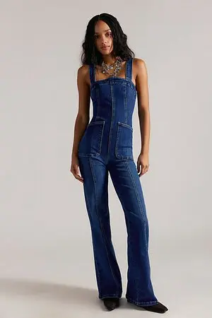Free People Denim Jumpsuits