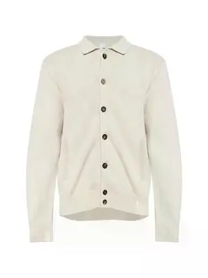 Eleventy Button Knitted Cardigan - Neutrals