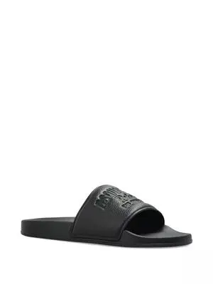 Dsquared2 Debossed Sliders - Black