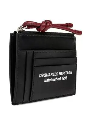 Dsquared2 Knotted Leather Cardholder
