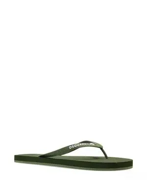 Dsquared2 Logo Thong Flip-flops - Green