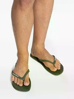Dsquared2 Logo Thong Flip-flops - Green