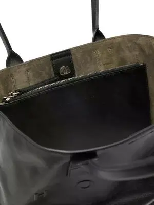 Hogan Address Embossed Tote Bag - Black
