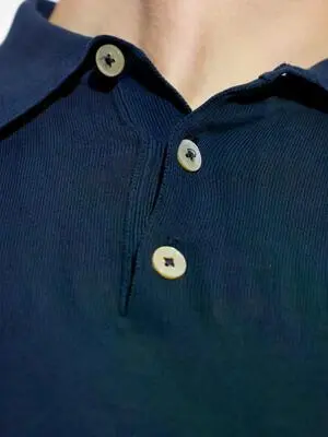 Eleventy Buttoned Long-sleeved Polo Shirt