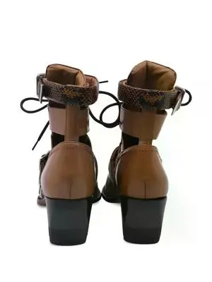 Chloé Rylee Multistrap Leather Boots