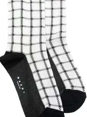 Marni Plaid Socks