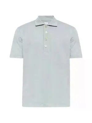 Eleventy Buttoned Polo Shirt - Grey