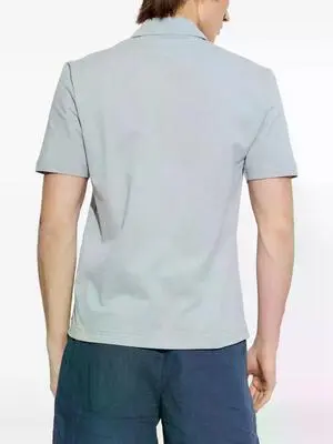 Eleventy Buttoned Polo Shirt - Grey